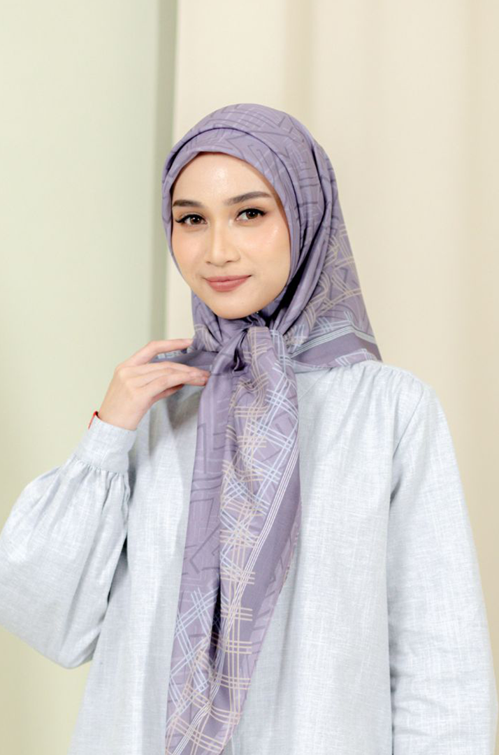 Dauky 2D Abstract Geo Scarf - Scarf Artistik dengan Motif Unik