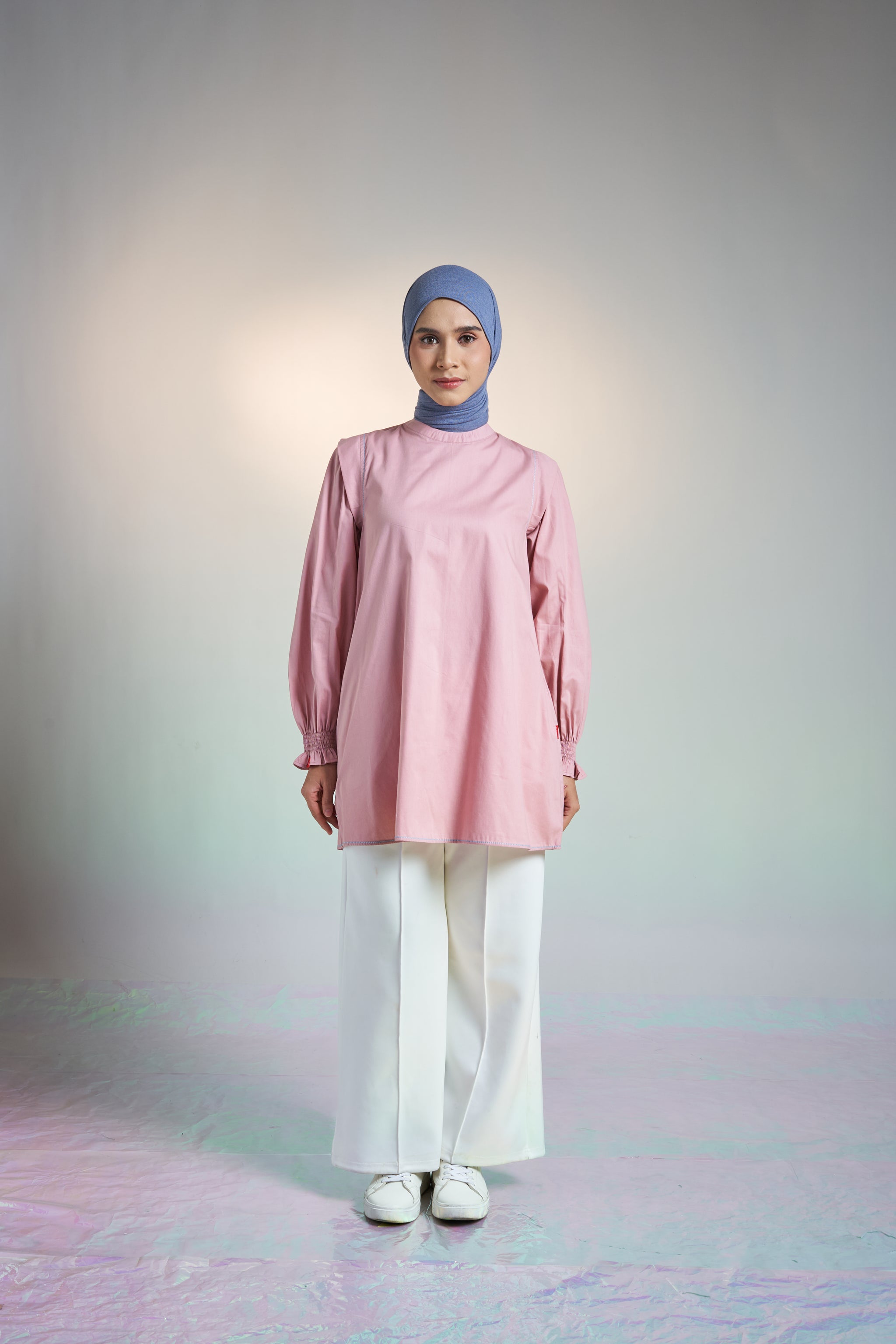 M TUNIC AIRY COTTON - DUSTY PINK