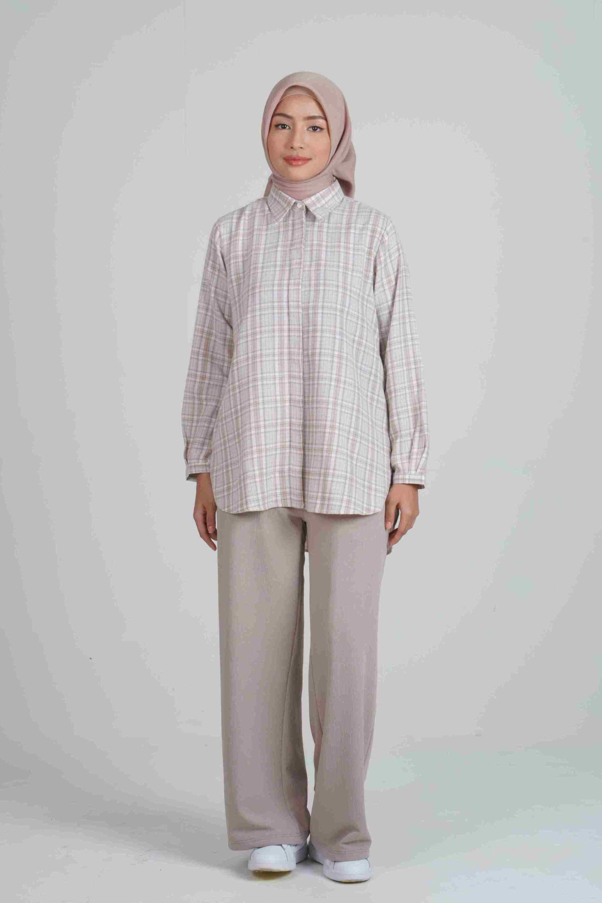 M TUNIC BASIC FLANNEL - CREAM