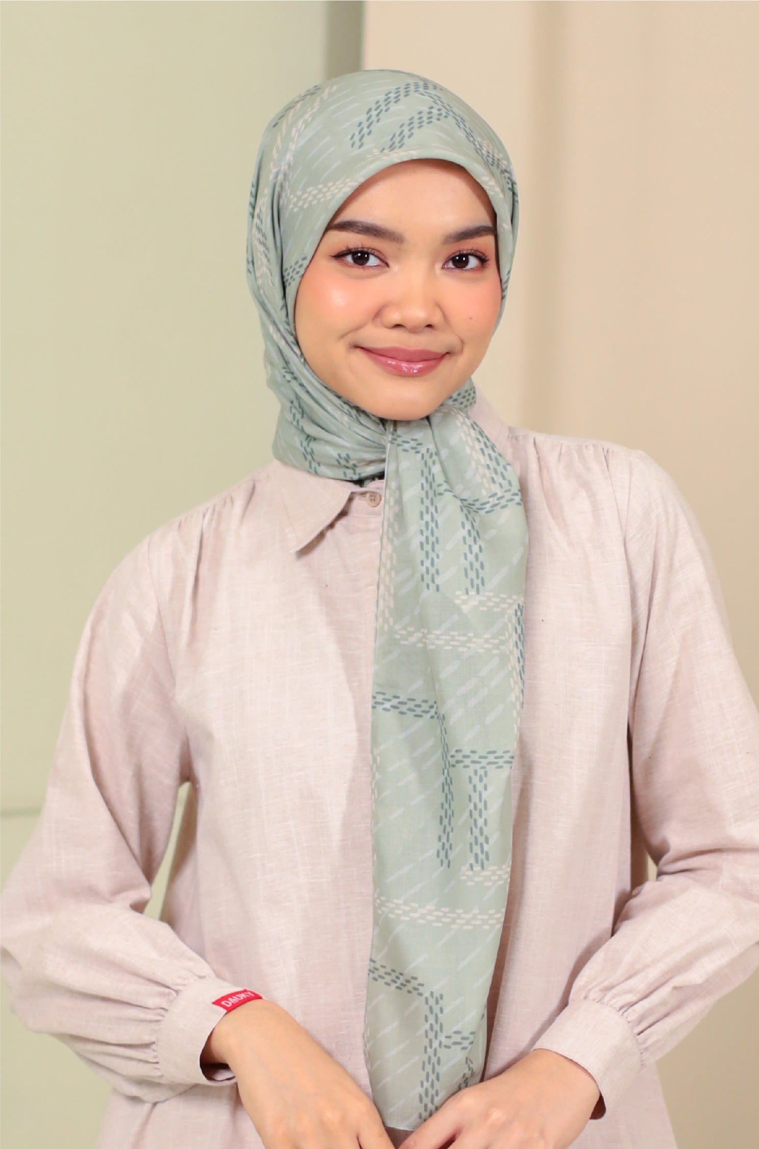 Irregular Rain Drop Scarf - Scarf Motif Rintik Hujan Klasik | Dauky